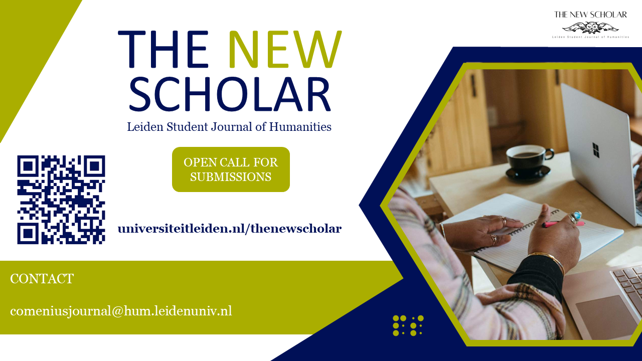 Students can now submit to The New Scholar (Leiden Student Journal of ...
